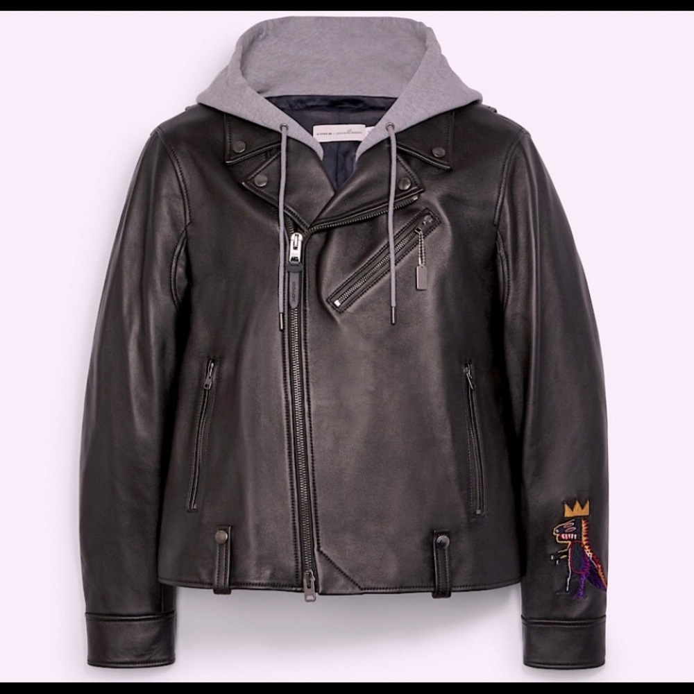 Coach X Jean Michel Basquiat Leather Jacket - Gem